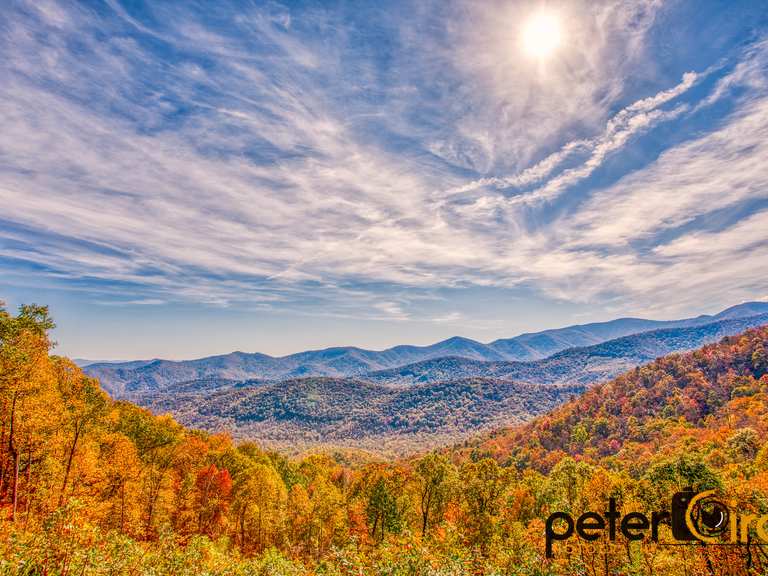 De Bad Fork Valley Overlook para Stony Bald View — Blue Ridge Parkway ...