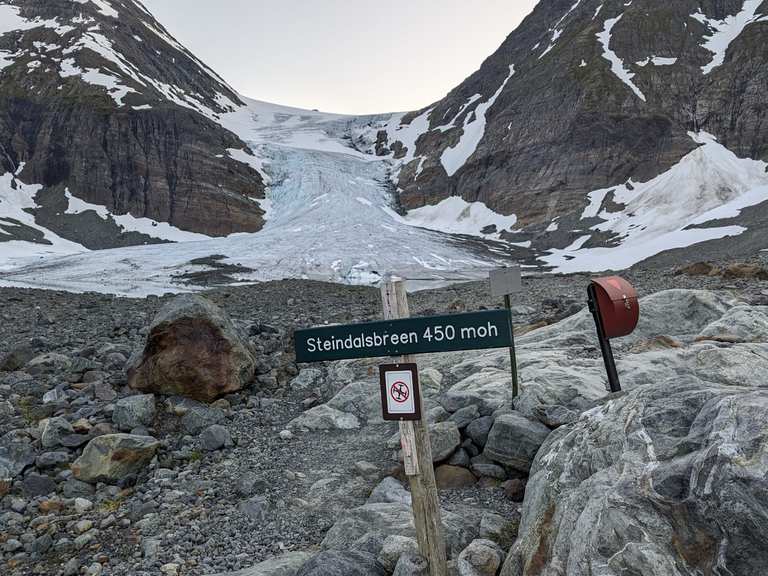Steindalsbreen: Wanderungen und Rundwege | komoot