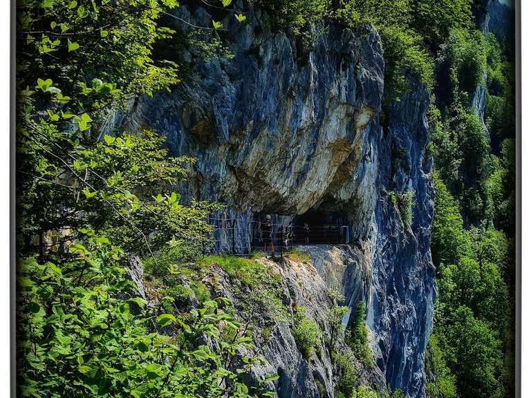 Blick auf die Ewige Wand – Ewige Wand Runde von Steeg-Gosau ...