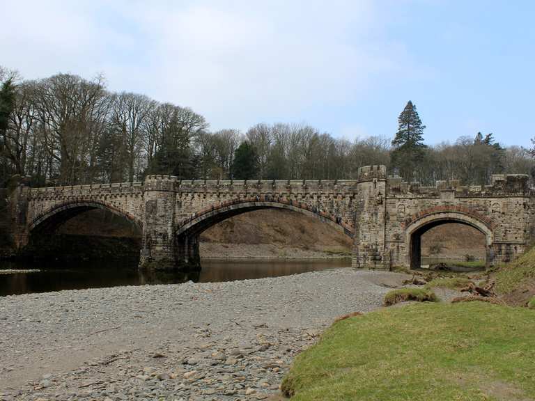 St Bartholomew's Church and Underley Park Bridge loop from Kirkby ...