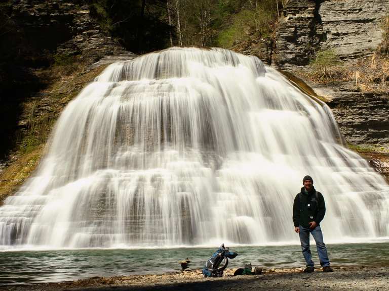 Lucifer Falls & Enfield Falls via Gorge Trail and Rim Trail loop ...