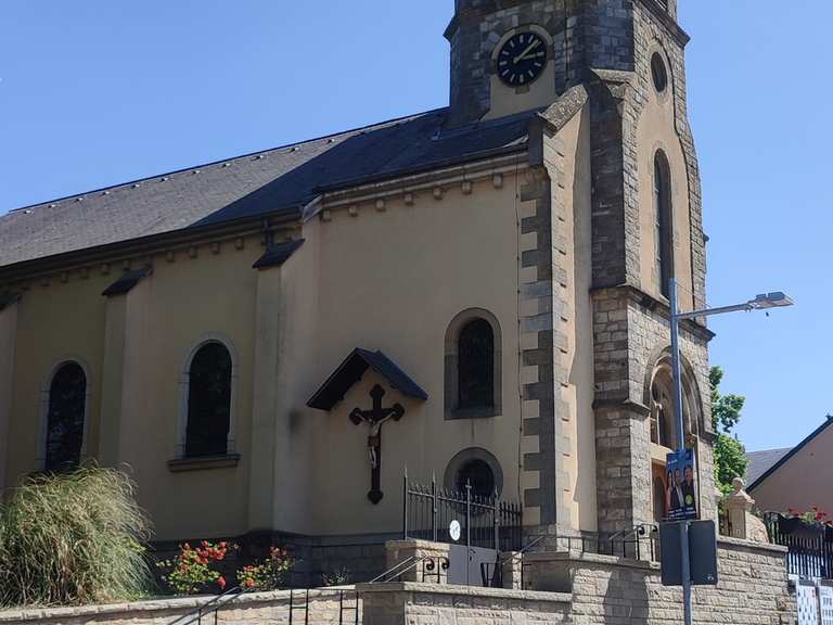 Église de Fentange - Itinéraires vélo et carte | Komoot