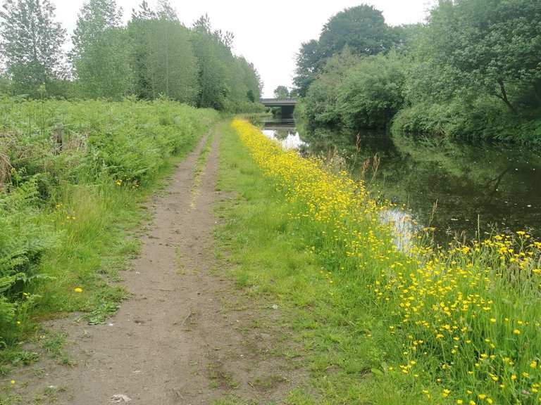 Manchester Schiffskanal & Bridgewater-Kanal-Schleife von Lymm ...