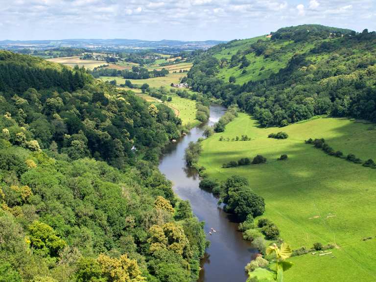 Biblins Bridge & River Wye boucle de Symonds Yat – Wye Valley ...