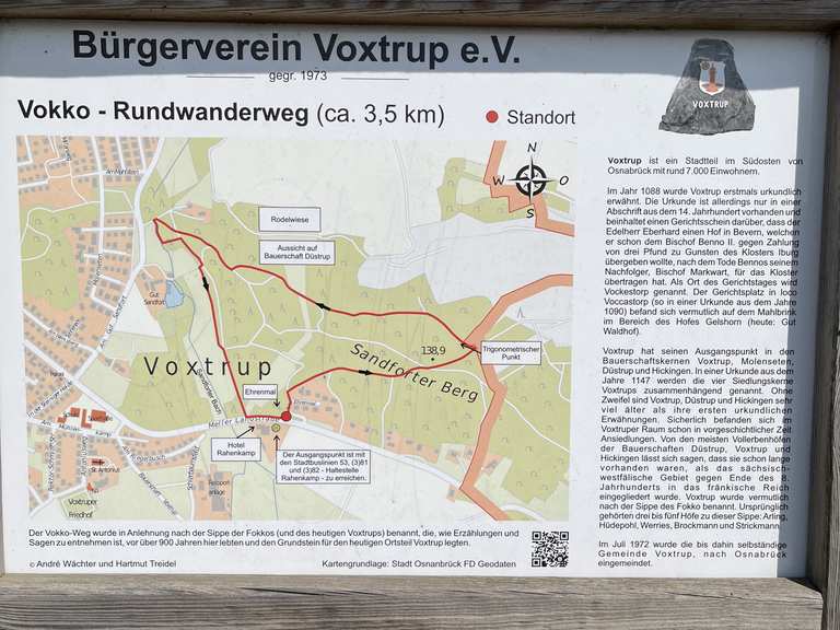 Vokko Rundwanderweg: Wanderungen und Rundwege | komoot