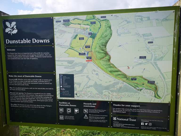 Dunstable Downs Routes for Walking and Hiking | Komoot