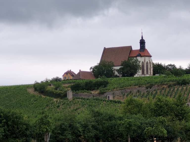 Blick auf die Wallfahrtskirche Maria im Weingarten : Radtouren und ...