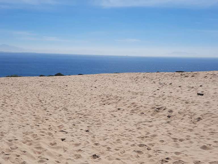 Views of Tarifa over the dunes - Cycle Routes and Map | Komoot