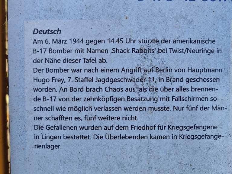 Panneau d'information Lost Wings B-17G 42-38177 'Shack Rabbits' (Les ...