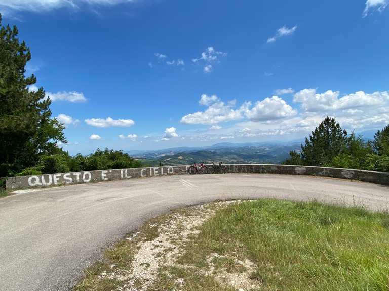 Monte Carpegna (Passo Marco Pantani): percorsi per bici da corsa | Komoot
