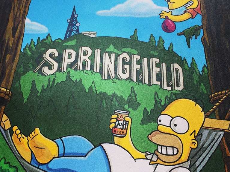 Die Simpsons Wandbild Springfield: Rennradfahren und Rennradtouren | komoot