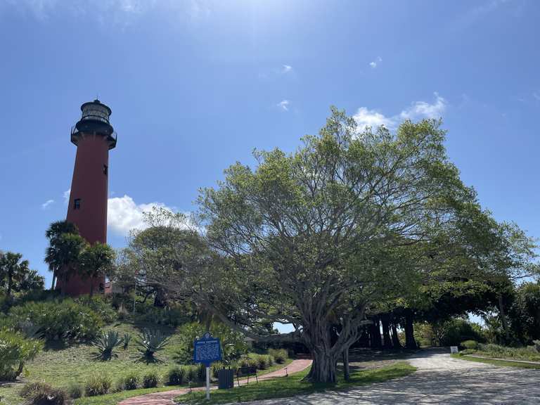 Giro ad anello dell'area naturale eccezionale del faro di Jupiter Inlet ...