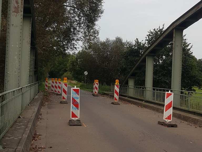 the bridle path leads across the Aller - Road Cycle Routes and Map | Komoot