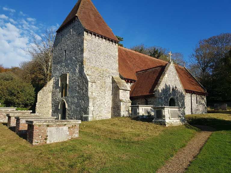 Boucle de Friston Forest et de l'église All Saint depuis Exceat — South ...