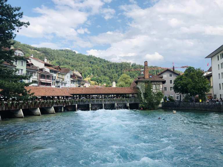 Blick auf den Thunersee – Altstadt von Thun Runde von Steffisburg ...