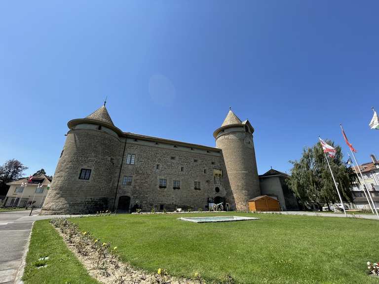 Château de Morges (Arsenal Militaire): Wanderungen und Rundwege | komoot