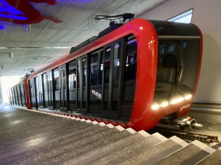 Talstation Pilatus Bergbahn – Ascent/descent in the Pilatus forest loop ...