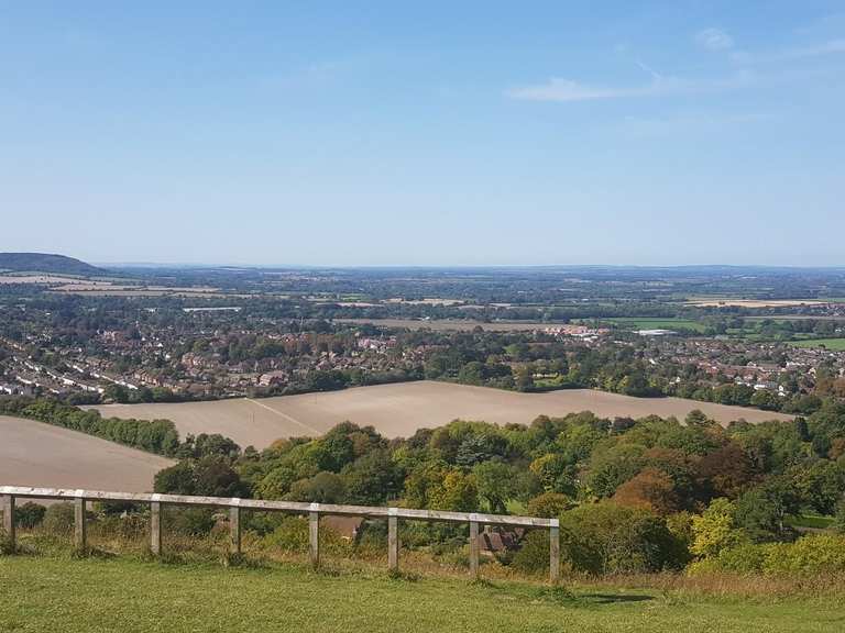Whiteleaf Hill und Beacon Hill Schleife von Whiteleaf Cross Parkplatz ...