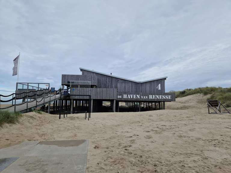Haven van Renesse, strandpaviljoen: Wanderungen und Rundwege | komoot