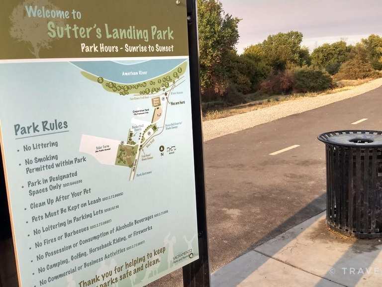 Sutter's Landing Regional Park to Paradise Beach via Levee Path ...