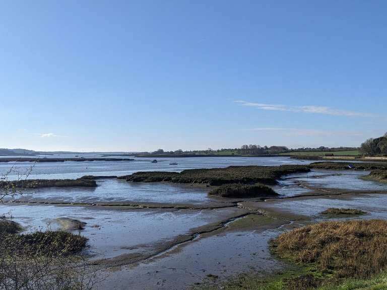 Kyson Point – Schöne Aussicht auf den Fluss Runde von Martlesham ...