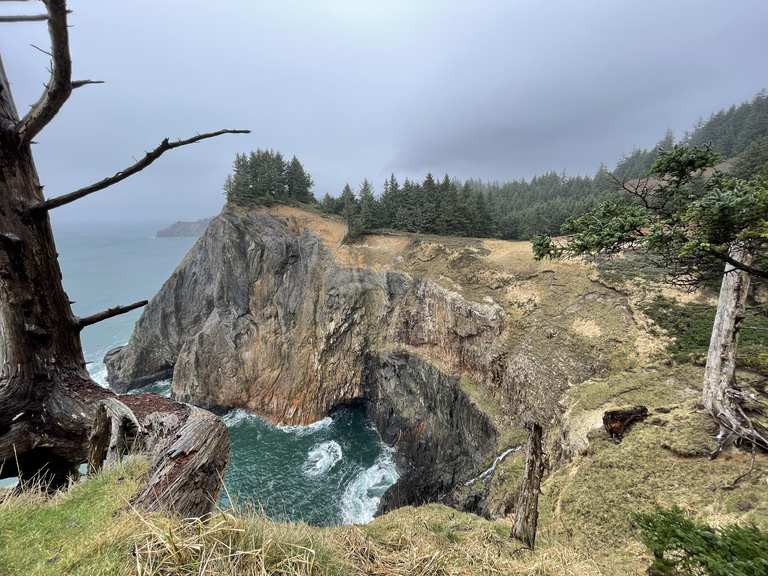 Oregon Coast Trail de Arch Cape à Devil's Cauldron via Short Sand Beach ...