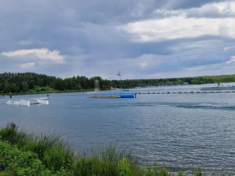Steinberger See – Blick auf den See Runde von Steinberg am See ...