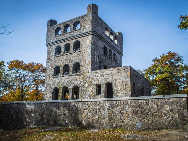 Cliff climb (Giant's Chin) loop via Blue and Violet trails — Sleeping ...