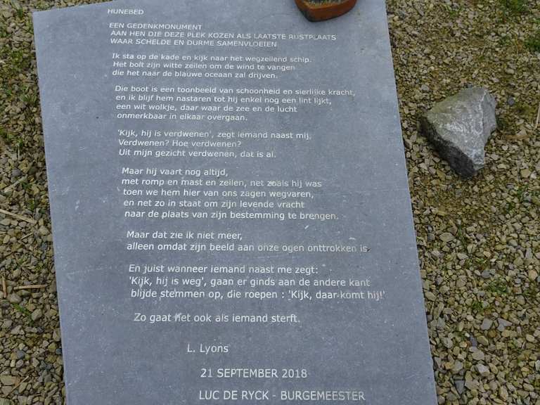 Monument ‘Hunebed’ - Scheldedijk Tielrode: Wanderungen und Rundwege ...