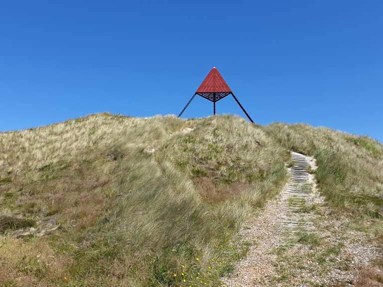 Traditionelles Seezeichen mit Blick über Havide Sande : Radtouren und ...