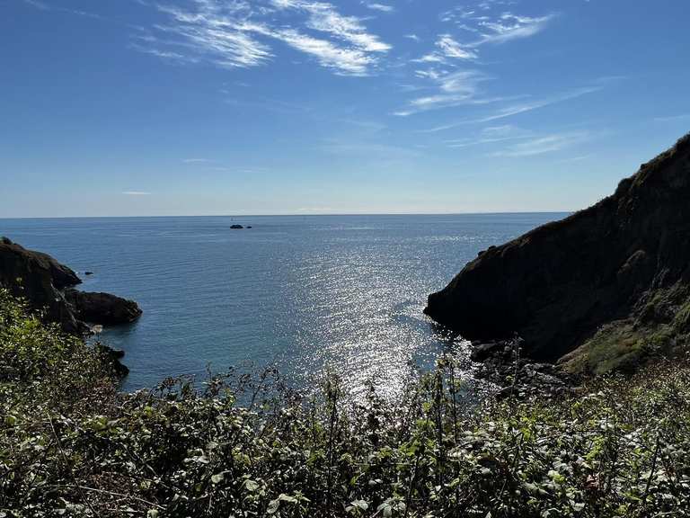 Ruta de Coleton Fishacre y Inner Froward Point desde Coleton Camp ...