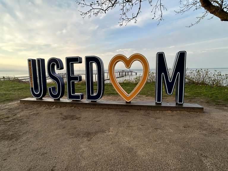 Usedom Schriftzug: Wanderungen und Rundwege | komoot
