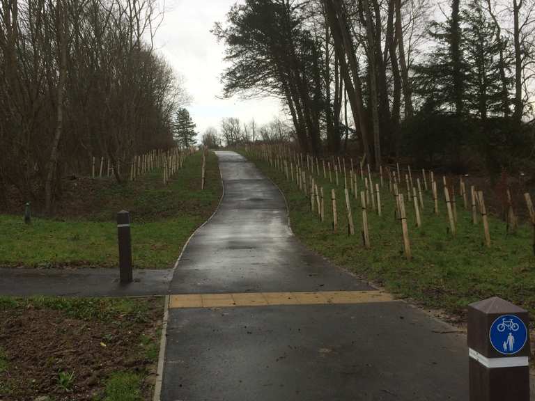 New section of A27 cycle path Cycle Routes and Map | Komoot