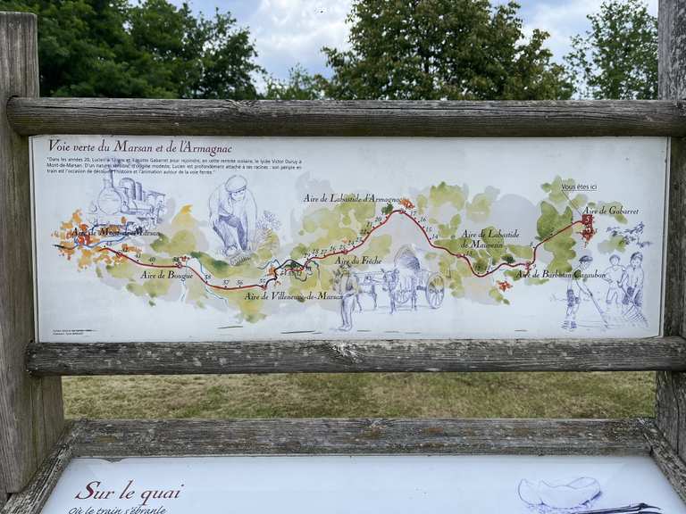 Route Verte - Barbotan/Gabarret - Gabarret, Mont-De-Marsan | Lauf ...
