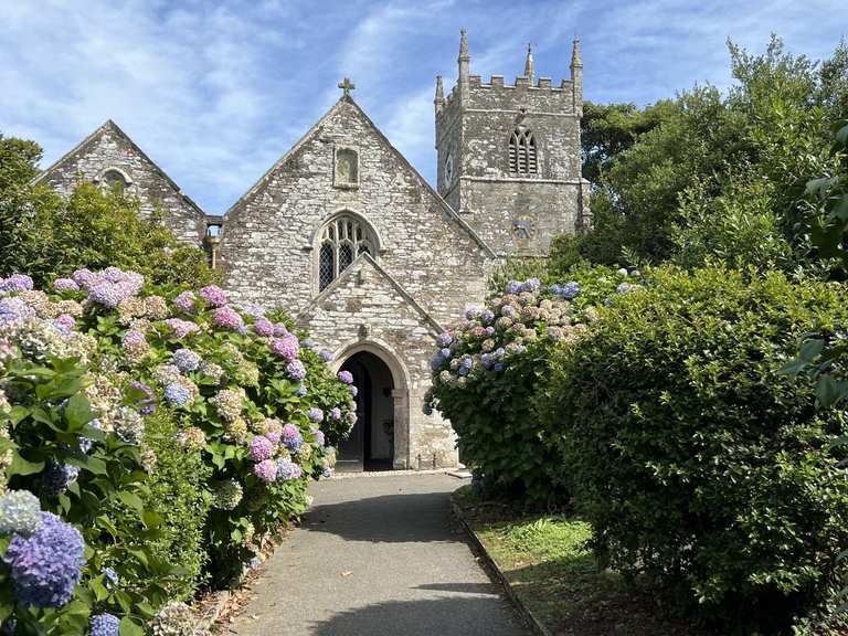 Nare Head & Veryan loop from Pendower Beach — Cornwall | hike | Komoot