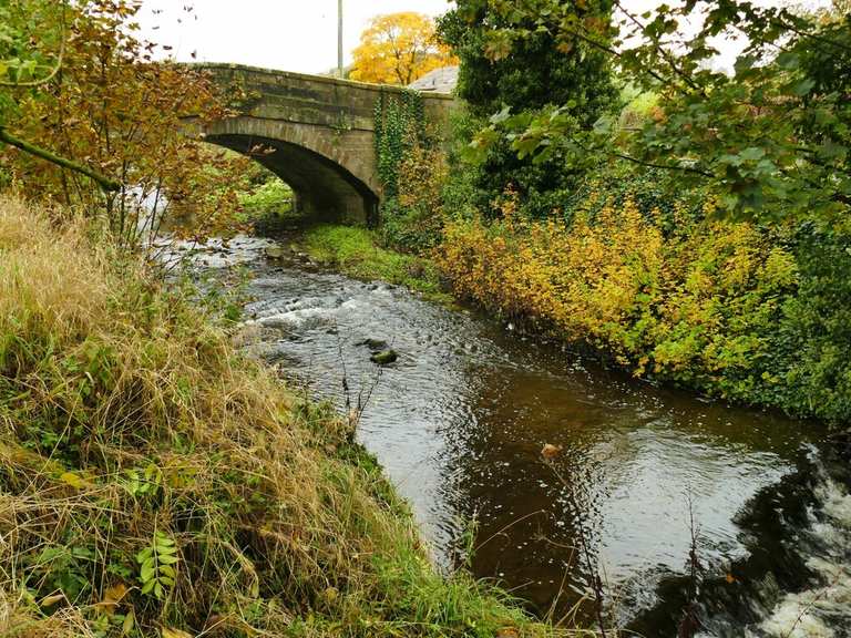 Otterburn Bridge and Ormsgill Green lime kiln loop from Long Preston ...