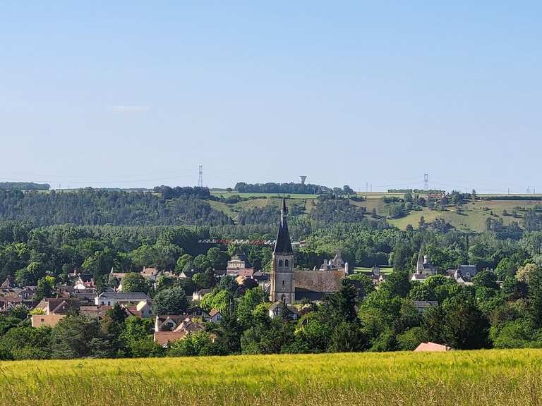 Castelo d'Anet - volta a partir de Anet na reserva natural do Vale das ...