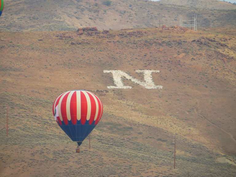 The Nevada "N" via Miners & Evans Canyon Trail loop — Rancho San Rafael ...