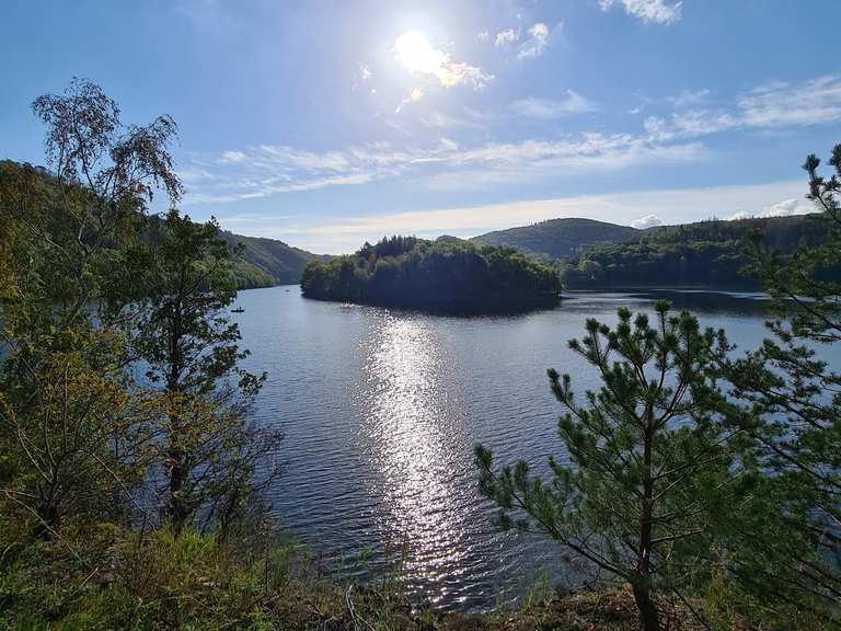 Panoramaweg - Rurseeblick – Blick über den Rursee rondtocht vanuit ...
