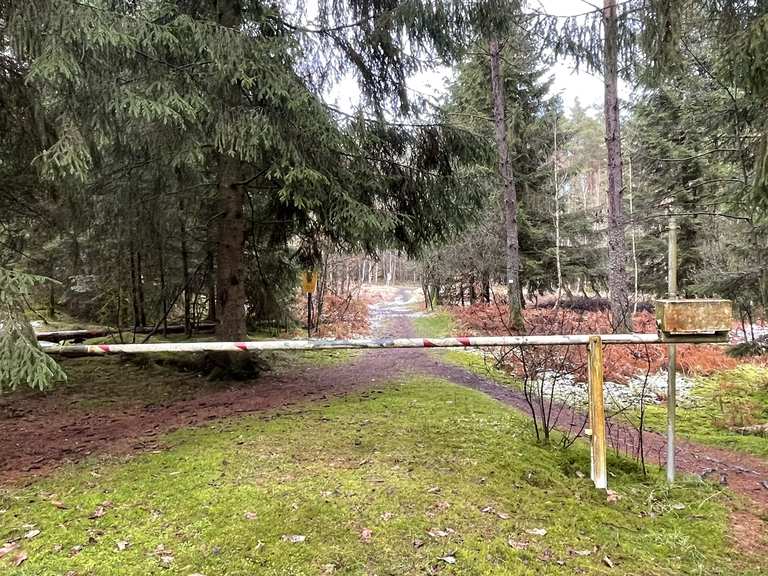 Schlagbaum auf BRD Seite ehem. innerdeutsche Grenze: Wanderungen und ...