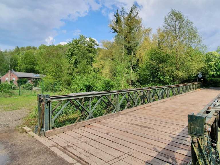Brücke über die Wurm – Wurmtal mit Aussicht Runde von Haaren ...