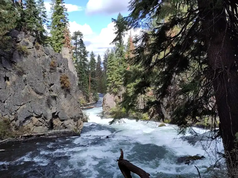 Benham Falls loop Run from Sunriver via Deschutes River Trail ...