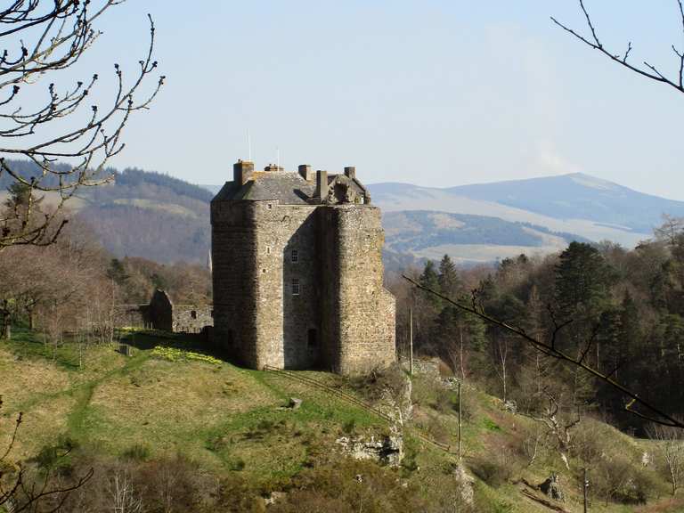 Neidpath Castle & Old Manor Bridge loop on the River Tweed from Peebles ...