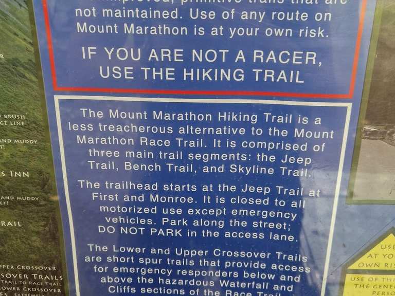 Mount Marathon Trailhead: Touren und Karten | komoot