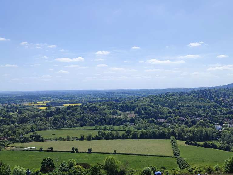 View from Box Hill - Cycle Routes and Map | Komoot