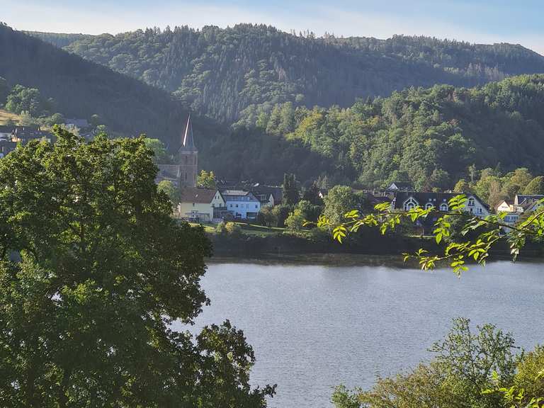 Urft dam – View of the Rursee loop from Rurberg | hike | Komoot