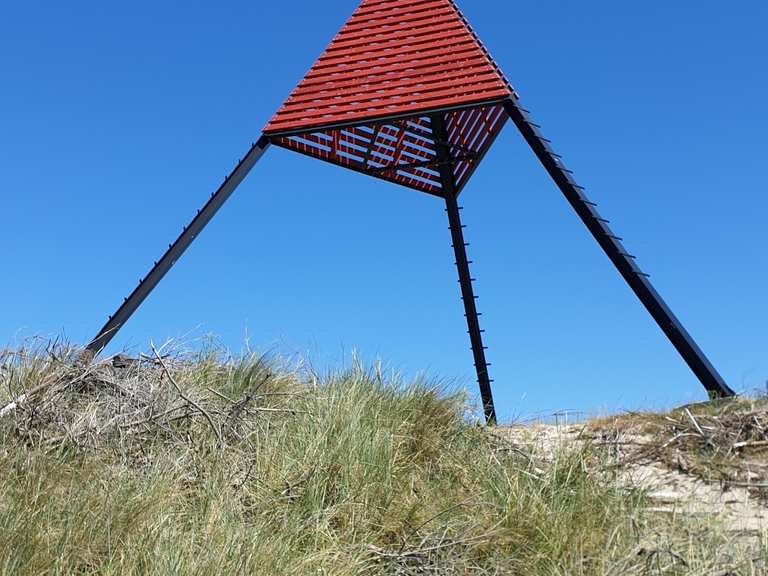 Traditionelles Seezeichen mit Blick über Havide Sande : Radtouren und ...