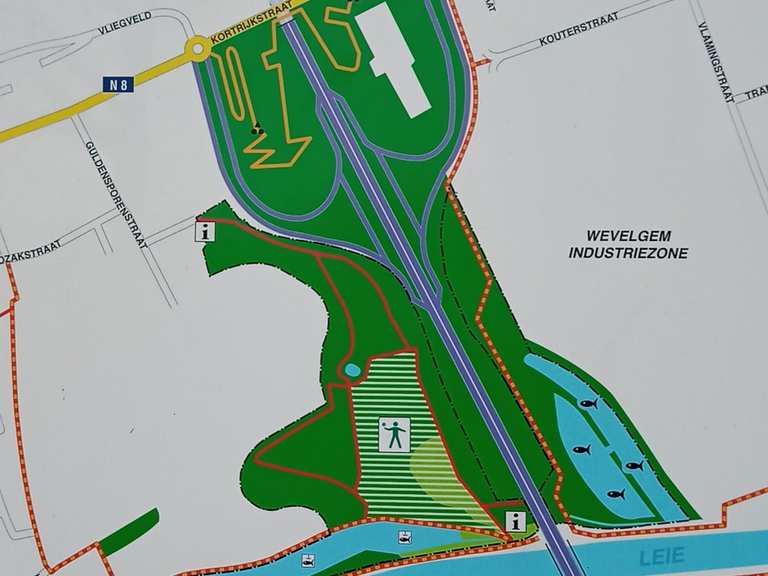 Rivier de Leie fietsroutes en kaart | Komoot