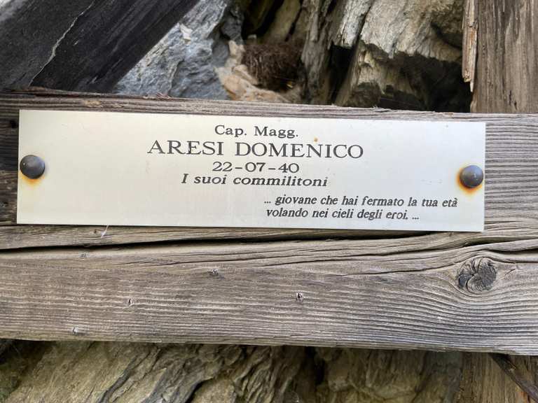 Gedenkkreuz Aresi Domenico : percorsi escursionistici e trekking | Komoot