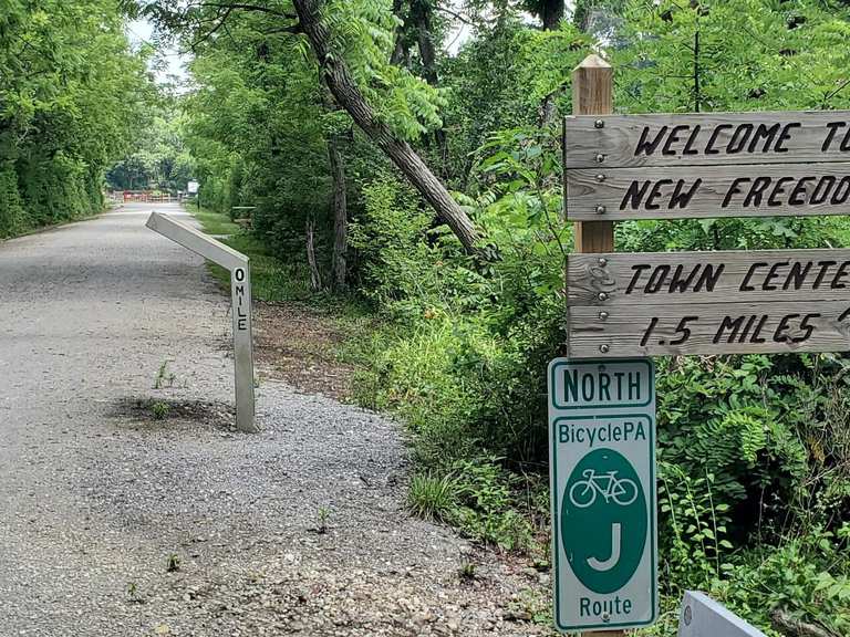 Mason-Dixon Line via Heritage Rail Trail — New Freedom | hike | Komoot